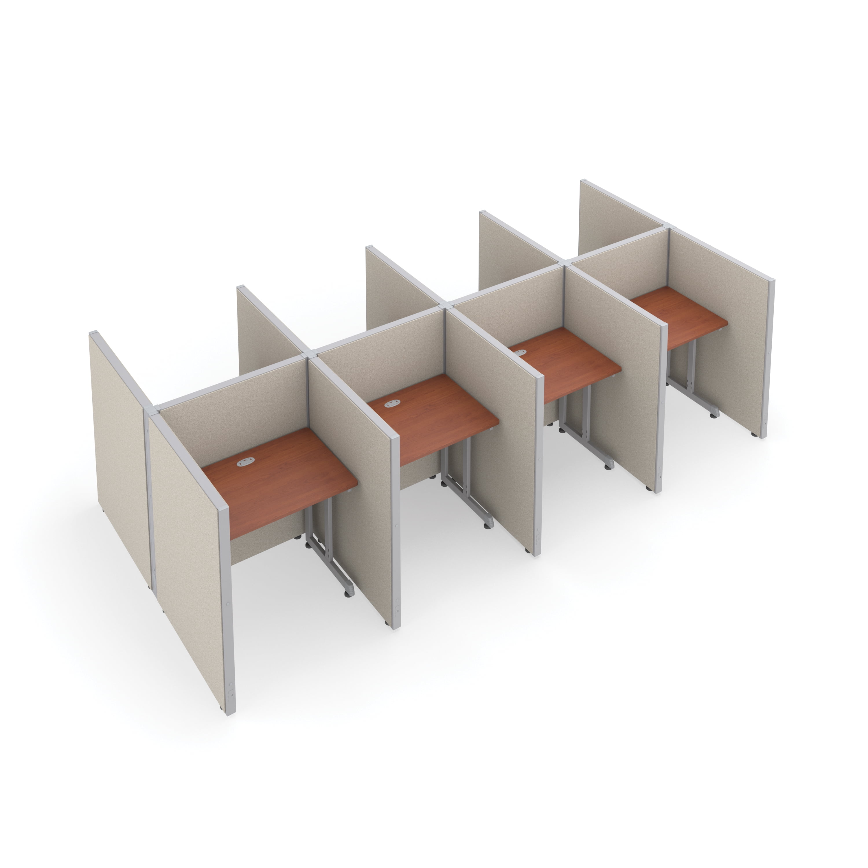 OFM RiZe Series 47" x 37" 8-Unit Full Vinyl Privacy Station Panel ...