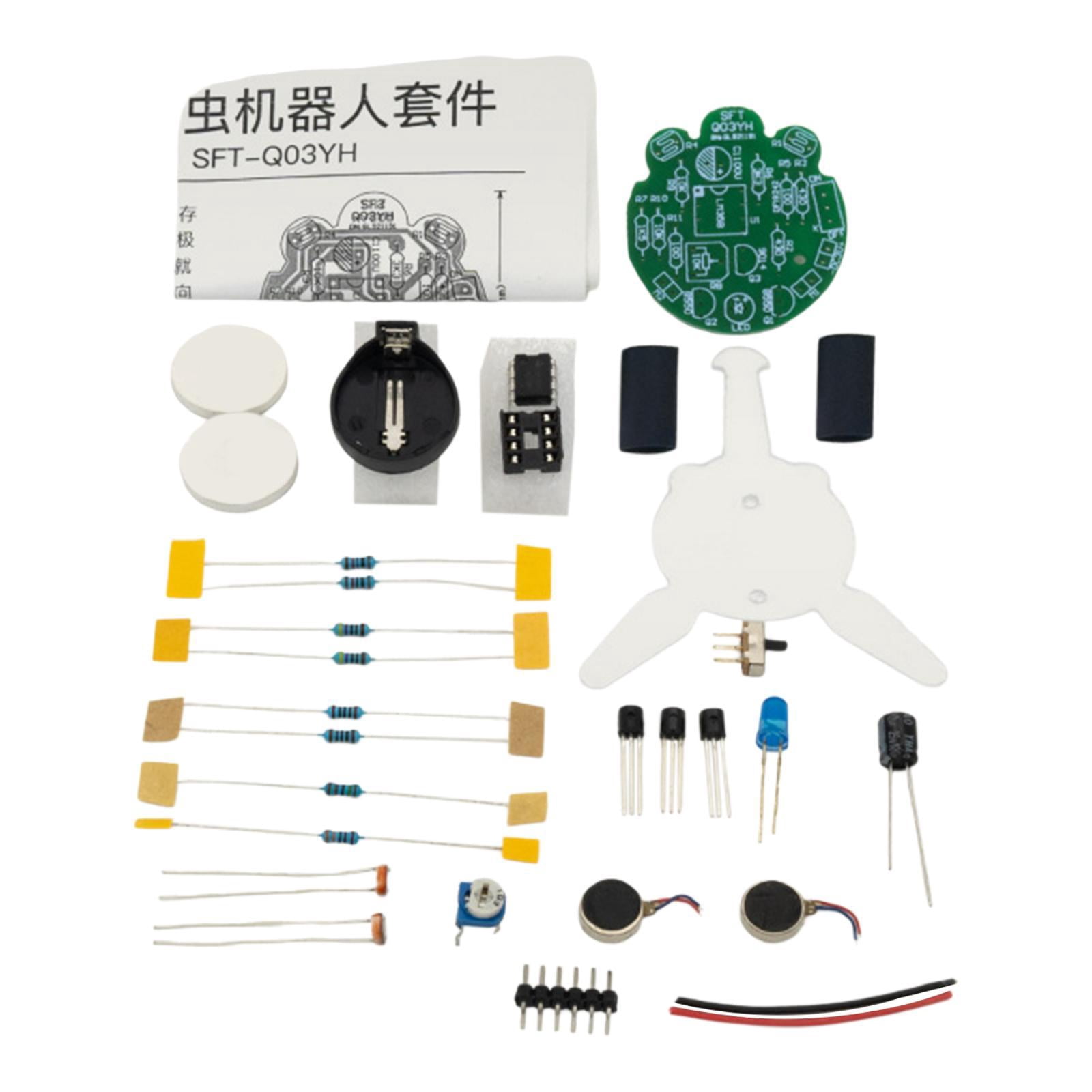 Kit de luciérnaga sensible a la luz, robot móvil, proyecto de soldadura ...