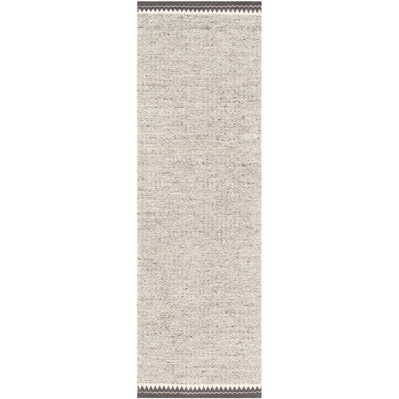 Surya Retro RET-2300 30x96" Runner Rustic Wool Area Rug in Light Gray ...