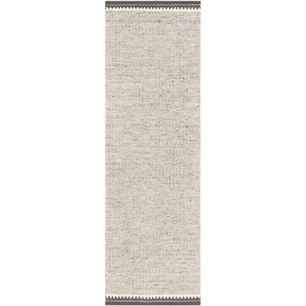 Surya Retro RET-2300 30x96" Runner Rustic Wool Area Rug in Light Gray ...