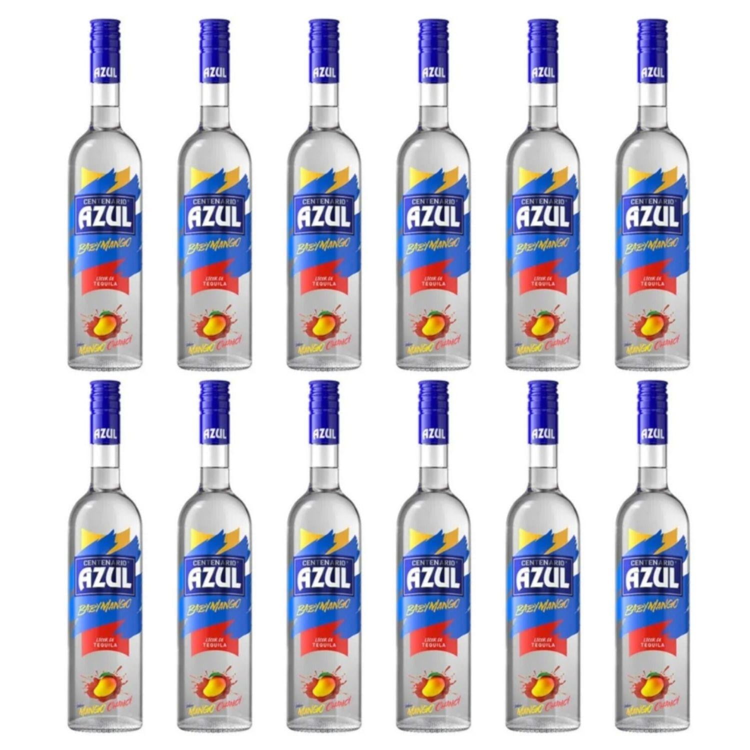 Pack de 12 Licor de Tequila Centenario Azul Baby Mango 700 ml | Bodega ...