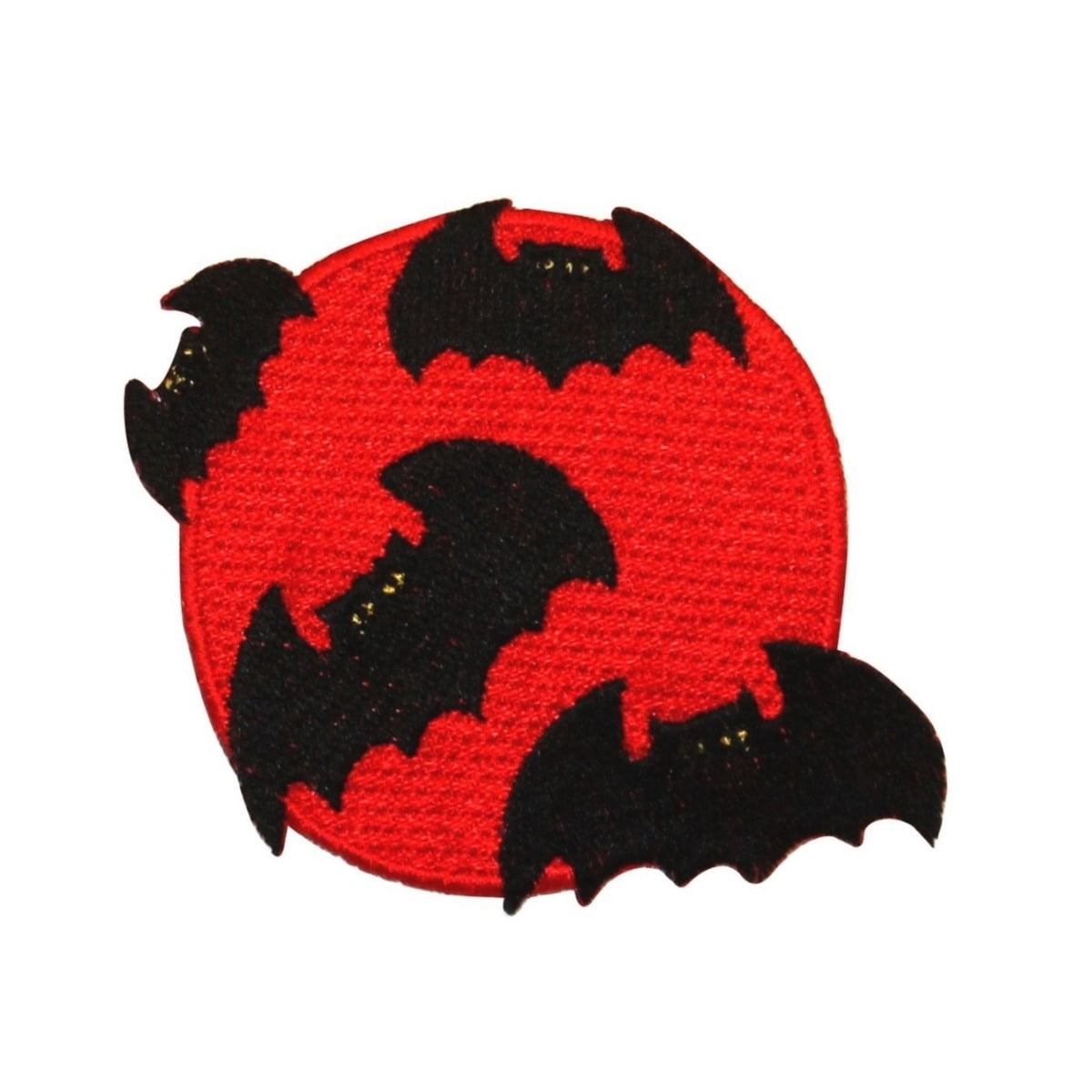 ID 0927Z Blood Moon With Bats Patch Halloween Night Embroidered Iron On ...