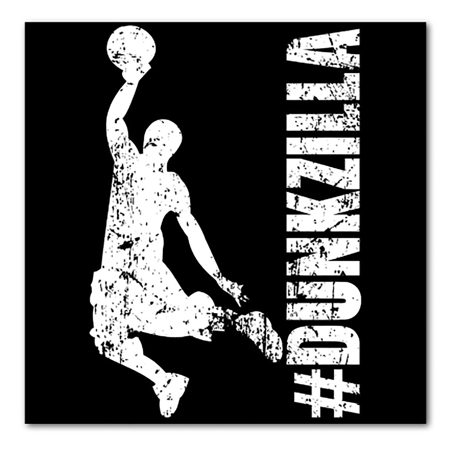 DistinctInk Custom Bumper Sticker - 10" x 10" Decorative Decal - Black ...