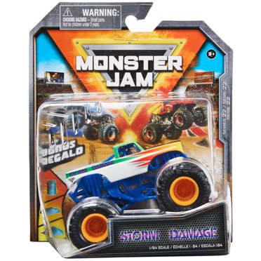 Monster Jam 1:64 Avenger Fire Monster Truck, Arena Favorites Series ...