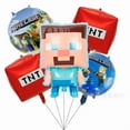 Minecraft Cartoon Game Pixel Boy Aluminum Film Balloon Set Children's ...