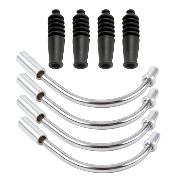 2 Sets MTB Mountain Bike V Brake Noodles Cable Guide Bend Tube Sleeves ...