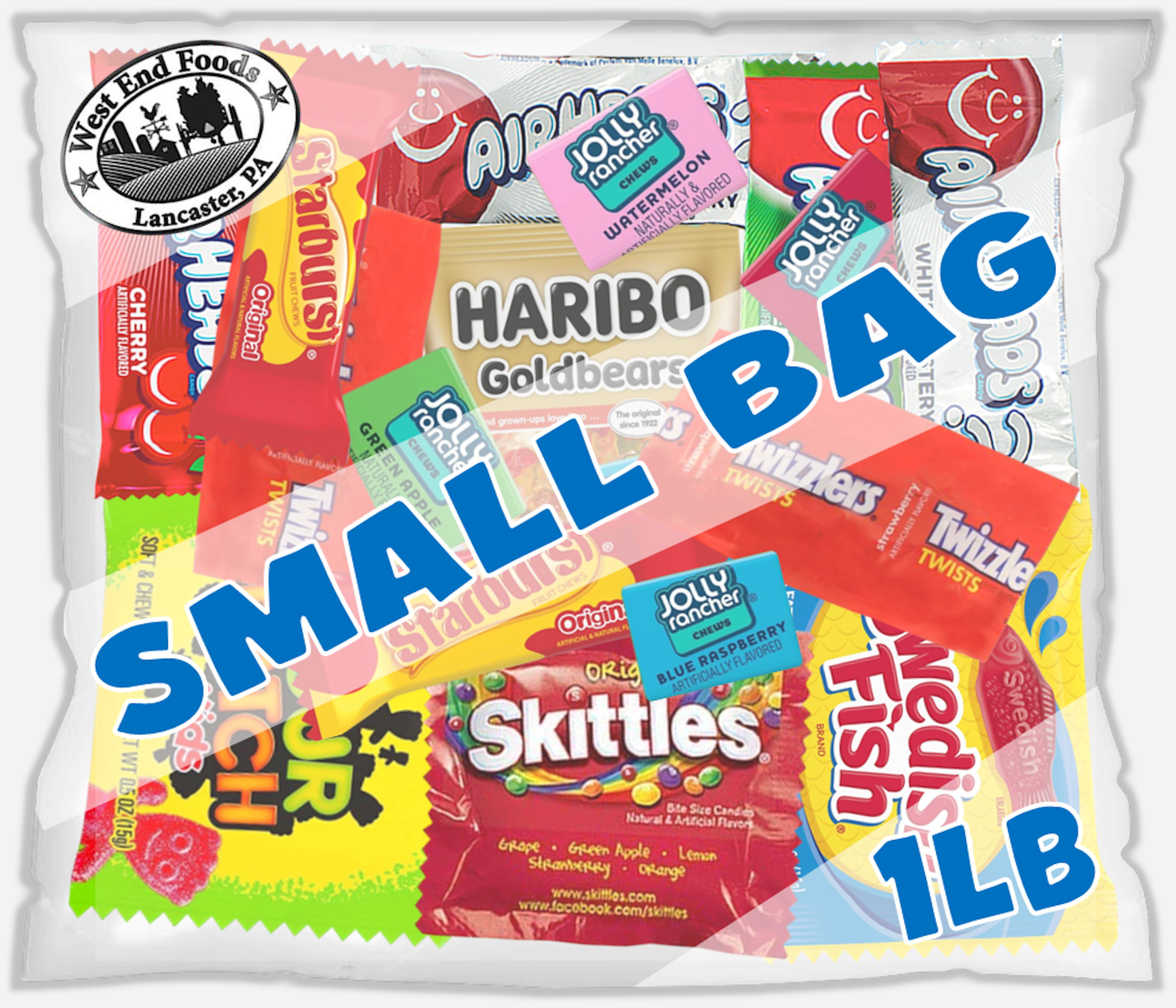 Gift Bulk Candy (1 Pound) SMALL BAG of Snack Mix with Skittles, Swedish ...