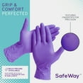 SafeWay Nitrile Disposable Gloves, Medium, 400/Box, for Medical, Food ...