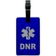 DNR Do Not Resuscitate Medical Emergency Star of Life Leather Luggage ...