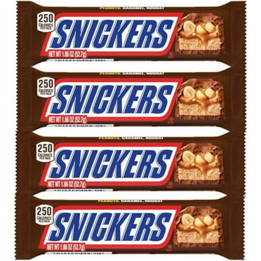 Snickers Chocolate Candy Bars, 250 Calories, 1.86 oz., 48 ct. - Walmart.com
