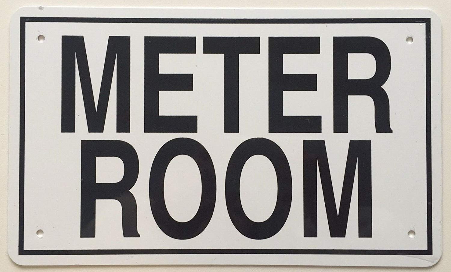 METER ROOM SIGN (White 6x10 Aluminium rust free) - Walmart.com