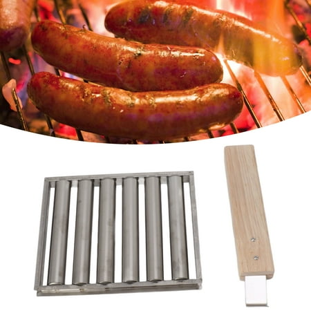 Sausage Roller Rack Steamer, BBQ Hot Dog Griller 5 Hot Dogs For ...