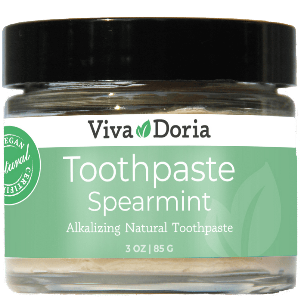 Viva Doria Flouride Free Natural Mineralizing Toothpaste - Spearmint (3 ...