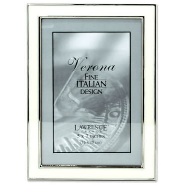 5x7 Hinged Double Simply Silver Metal Picture Frame - Walmart.com