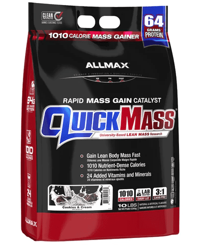 Allmax: QuickMass 10lb Cookies & Cream Flavor - Walmart.com