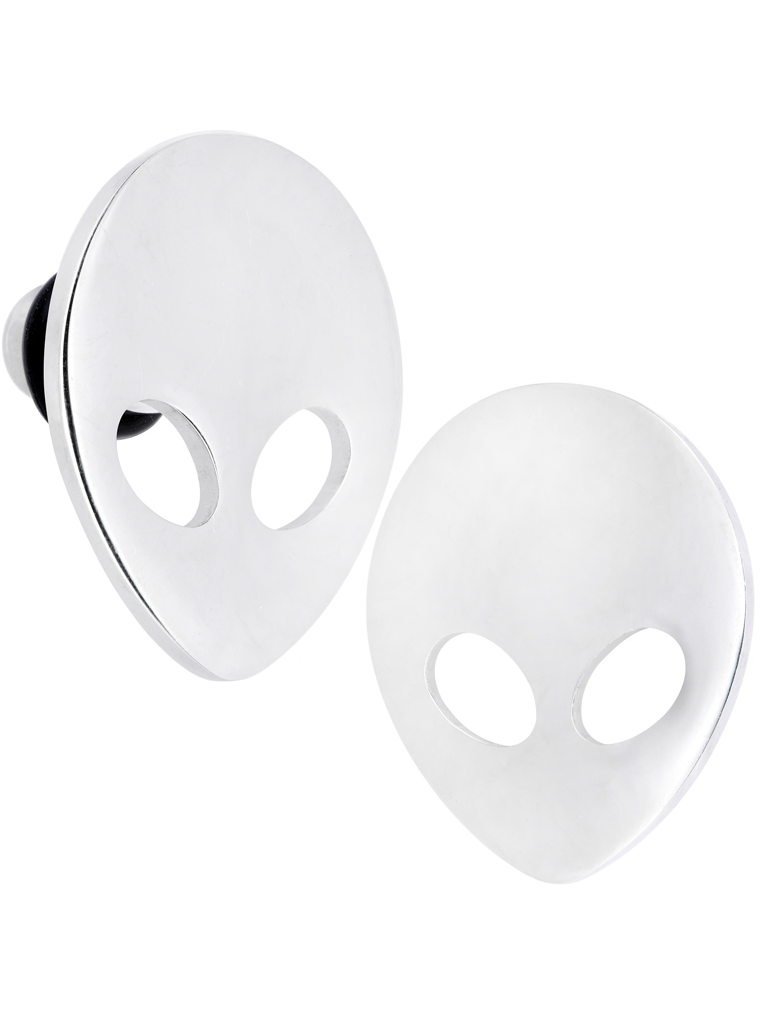 Body Candy 4G Unisex 2Pc Ear Plugs 316L Steel UFO Outer Space Alien ...
