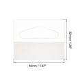 Uxcell Clear Self Adhesive Hang Tab Hook, 40x32mm Plastic Display ...