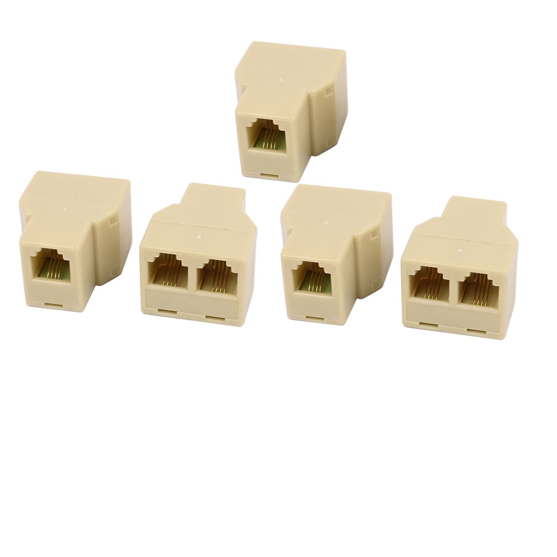 RJ11 4 Pins 1 Female to 2 Female Telephone Splitter Connector Adapter 5 ...