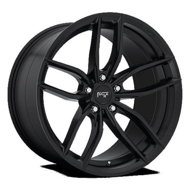 Niche 1PC Aluminum Rim M124 MILAN 18X8in Gloss Black Brushed Finish ...