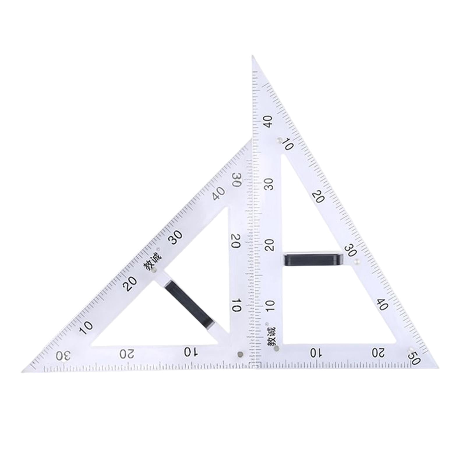 Regla de geometría matemática, material didáctico, herramienta de ...