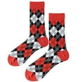 Black and Red Argyle Pattern Socks from the Sock Panda - Walmart.com