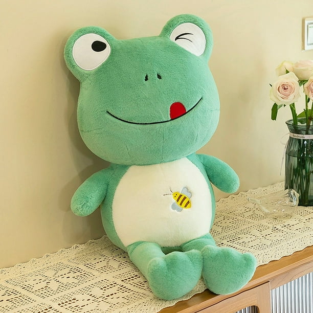 Kawaii Frog Plush Toy Soft Stuffed Animal Frog Plushie Figure Doll 35 ...
