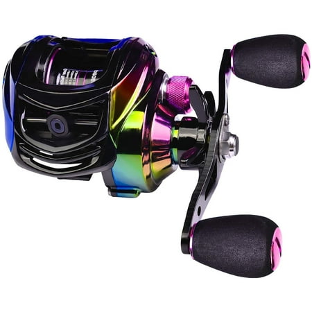 Baitcasting Reel, Light and Colorful Baitcaster Fishing Reel 22 LB Drag ...