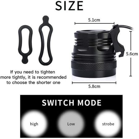 Bike Lights,Waterproof Bicycle Headlight,Super Bright 10000 lumens 7LED ...