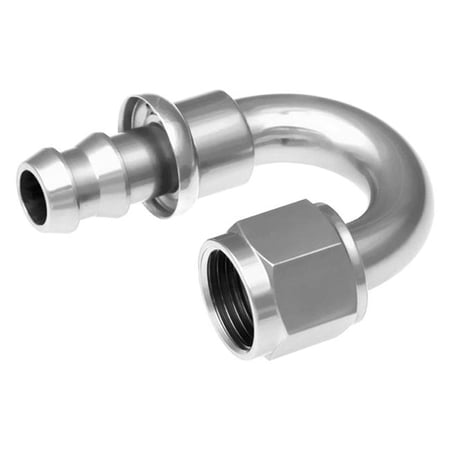 Red Horse Performance RHP2180-08-5 8AN 180 deg An-Jic Push Lock Hose ...