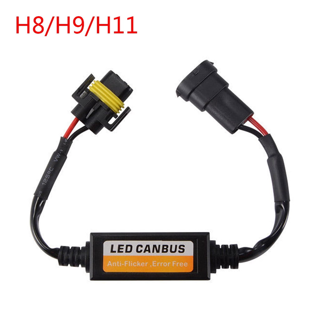 LED CANBUS Error Canceler Decoder Load Resistance Headlight H8/H9/H11 ...