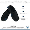 Isotoner Microterry and Waffle Travis Moccasin Slipper (Men) - Walmart.com