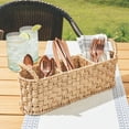 Better Homes & Gardens Beige Oval Rattan Caddy - Walmart.com