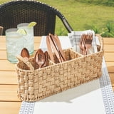 Better Homes & Gardens Beige Oval Rattan Caddy - Walmart.com