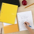 Five Star Wirebound Notebook, 1 Subject, Wide Ruled, Harvest Yellow ...