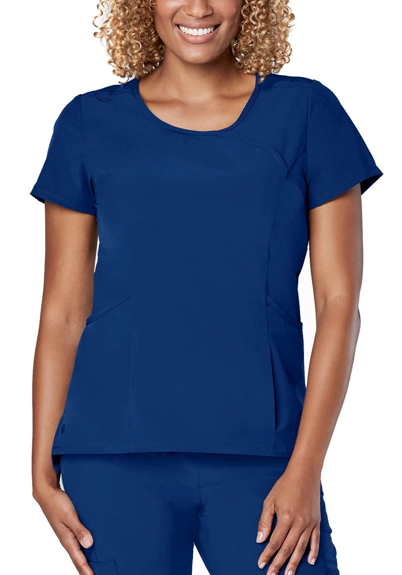 ADAR Addition Women's Curved Mock Wrap Top - Walmart.com