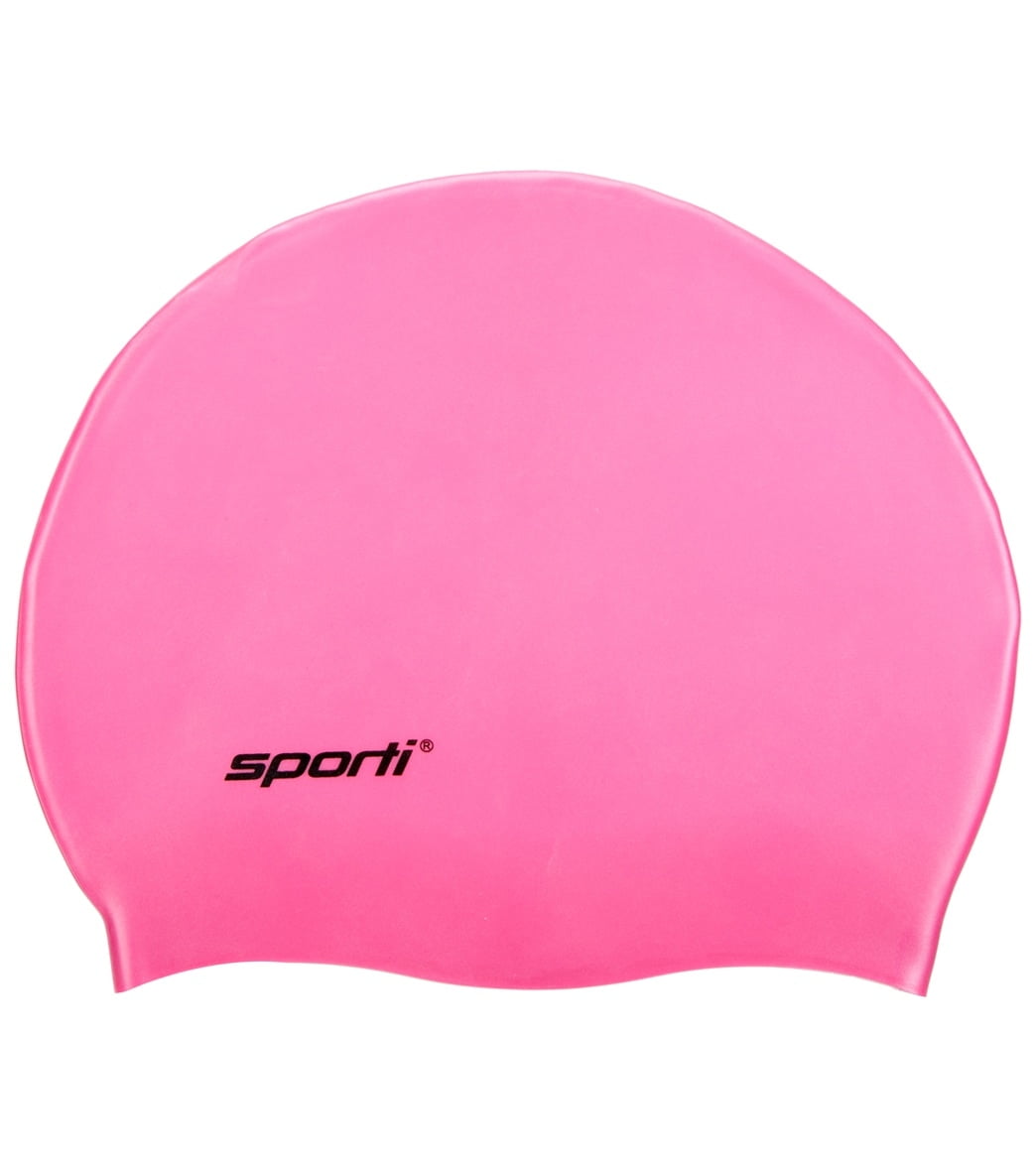 Sporti Kids' Silicone Swim Cap (Pink) - Walmart.com