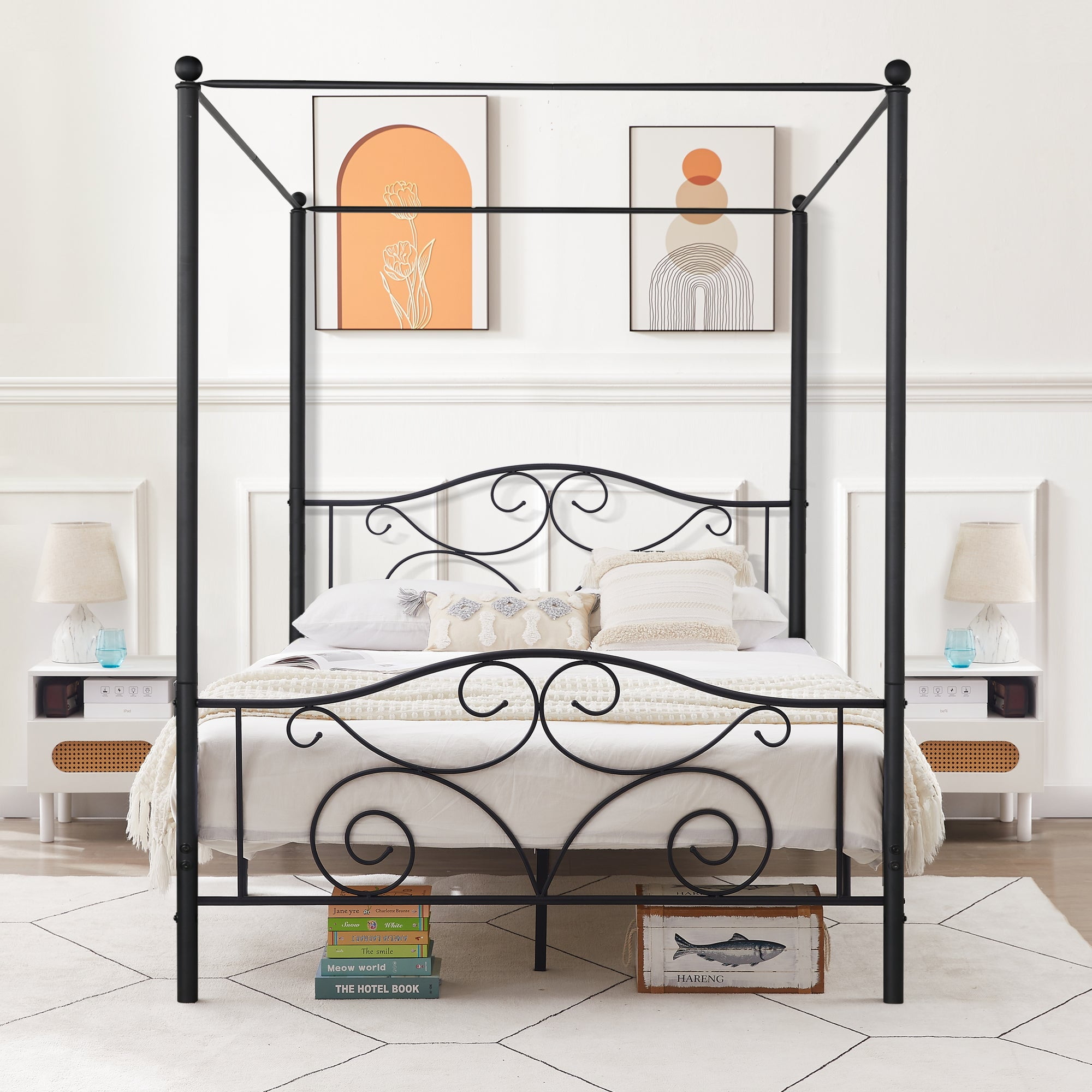 Wrought Iron Four Poster Bed Frames