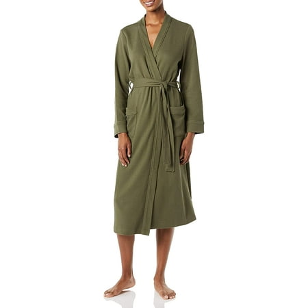 Amazon Essentials Women's Lightweight Waffle Full-Length Robe | Walmart ...