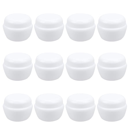 12Pcs 30g Mushroom Shape Bottles Cream Jar Sift-Proof Bottles Travel ...