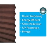 Redi Shade Original Room Darkening Pleated Paper Shade Chocolate ...