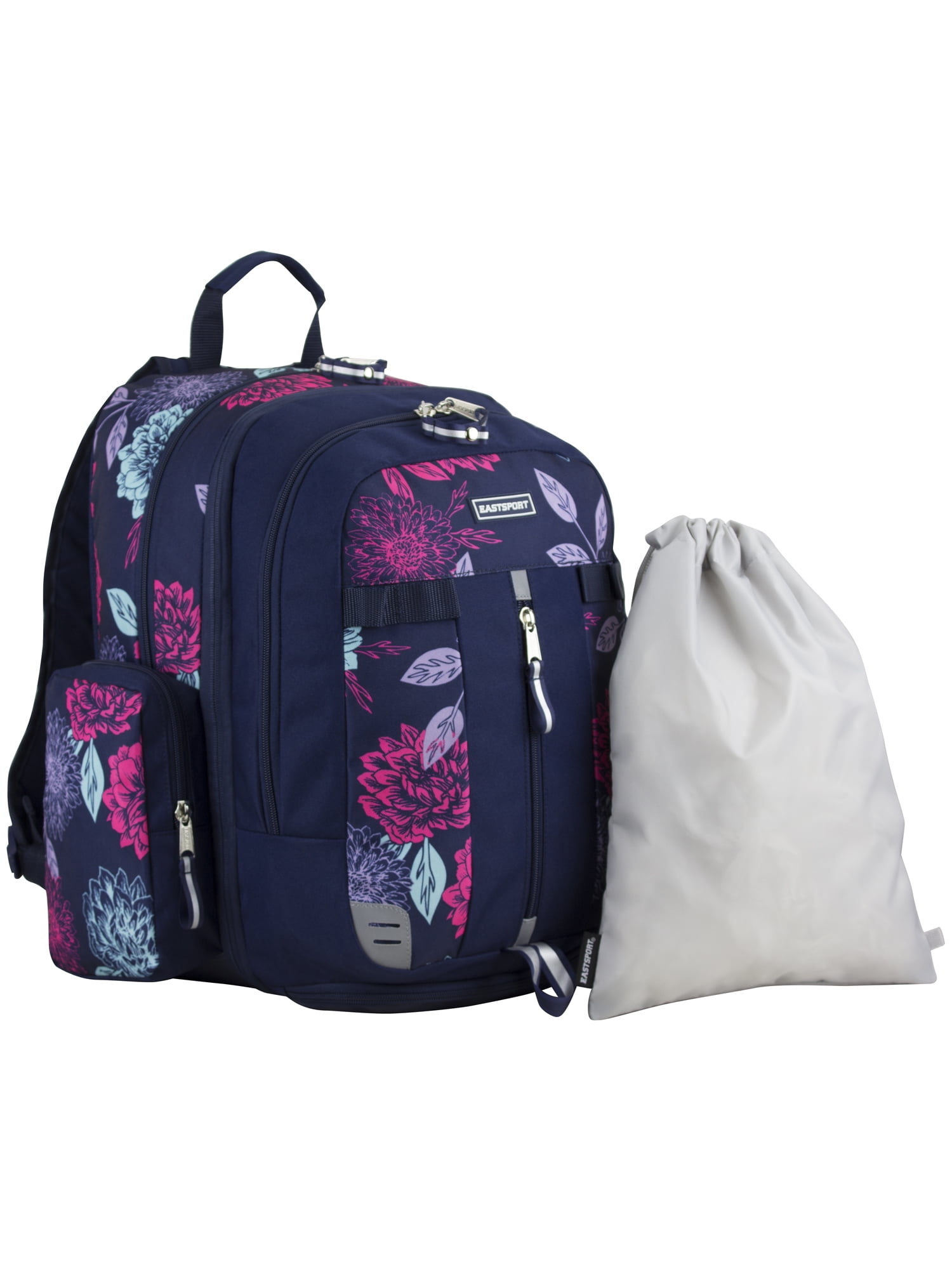 Eastsport Unisex Expandable Backpack with Bonus EasyWash Bag, Blue ...