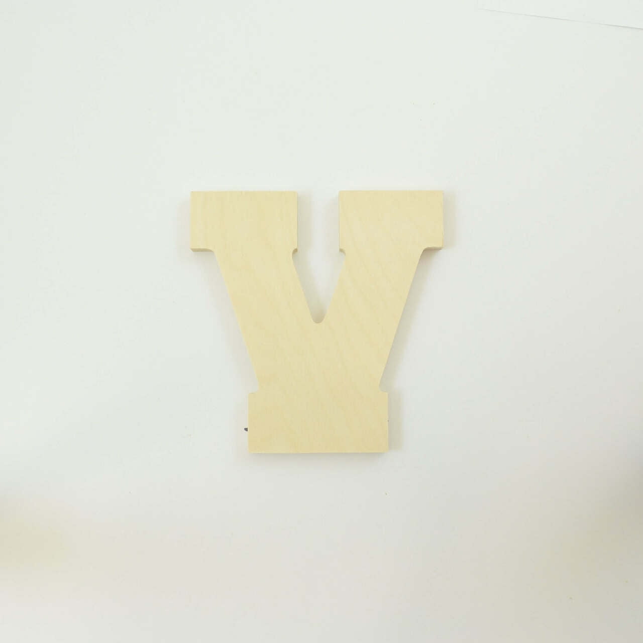 Package of 1, 10 Inch X 3/4" Thickness Baltic Birch Wood Letter V in ...
