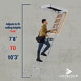 Louisville Ladder 7.8-10.3-Foot Insulated Door Aluminium Attic Ladder ...