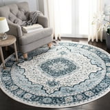 SAFAVIEH Isabella ISA915M Cream / Light Blue Rug - Walmart.com