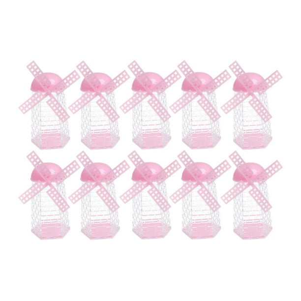 10 Pcs Mini Windmill Candy Favor Boxes, Vintage Clear For Wedding ...