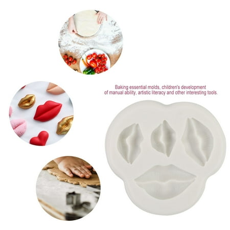 Lip Shape Fondant Silicone Molds, Homemade Cartoon Cake Silicone Molds ...