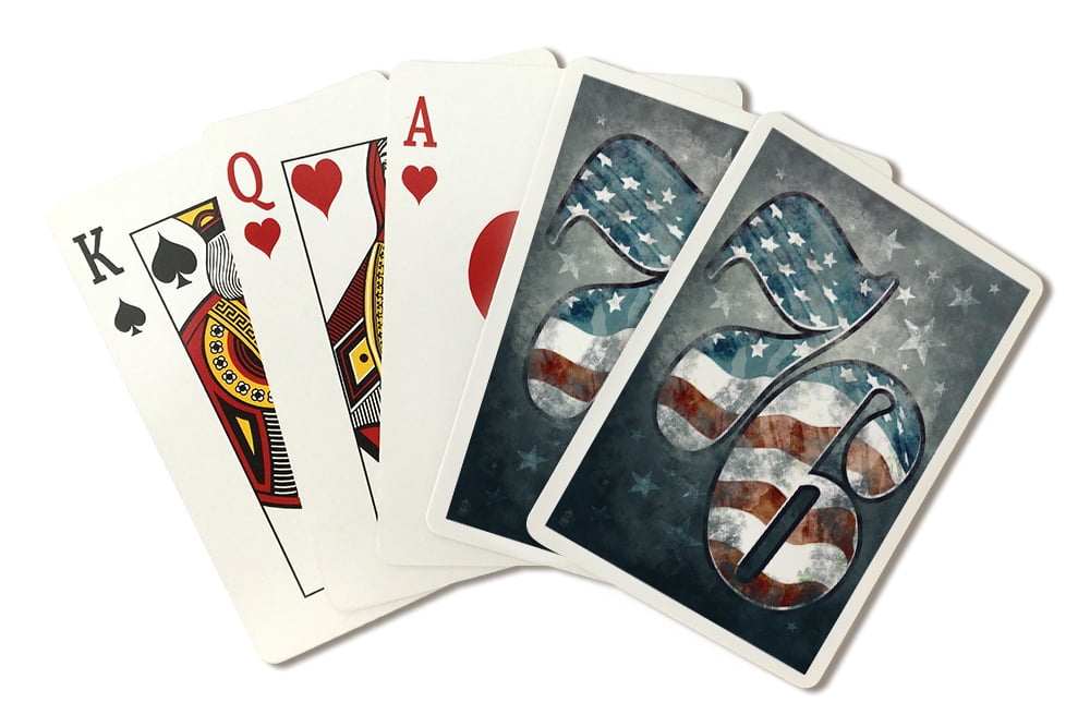 Americana, 76 Stars and Stripes, Lantern Press, Premium Playing Cards ...