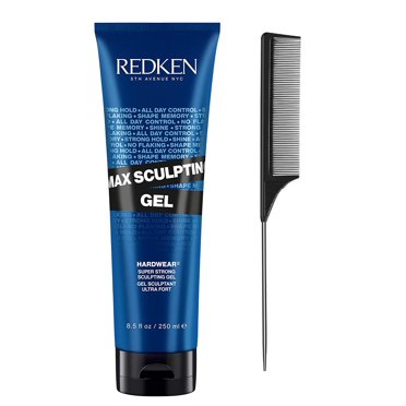 Redken Color Gel Lacquers - 6CB/6.45 Amber Glaze - Pack of 1 with Sleek ...