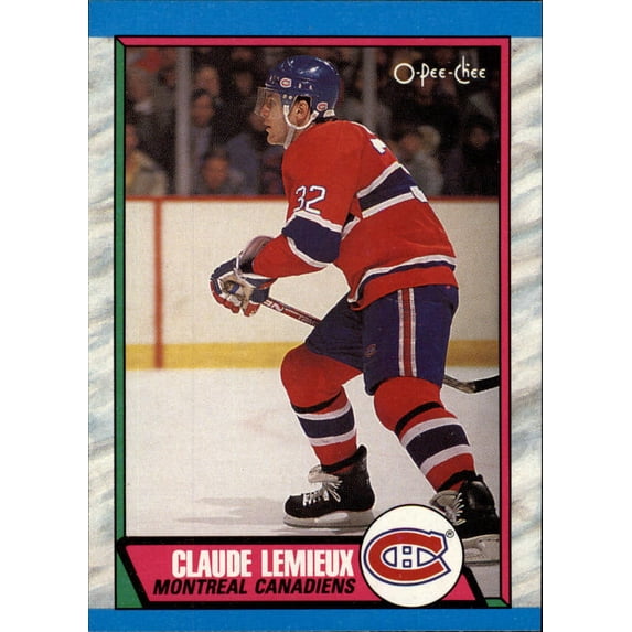 1989-90 O-Pee-Chee #234 Claude Lemieux Montreal Canadiens NHL Hockey ...