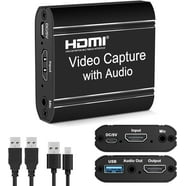 4K Audio Video Capture Card, USB 3.0 HDMI Video Capture Device, Full HD ...